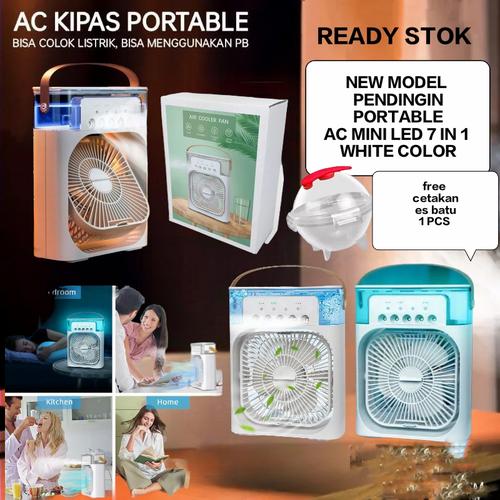 Jual ABADI 93 - TERMURAH KIPAS PENDINGIN MINI AC PORTABLE LED 7 IN 1 ...