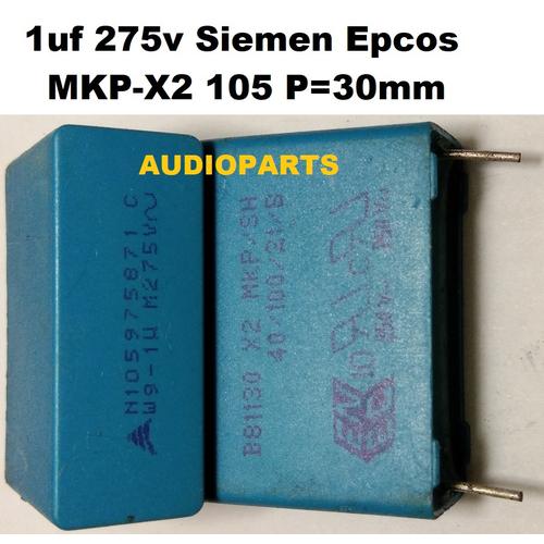 Jual 1 uf 275v Siemen Epcos MKP-X2 105 High End Capacitor - Kota ...