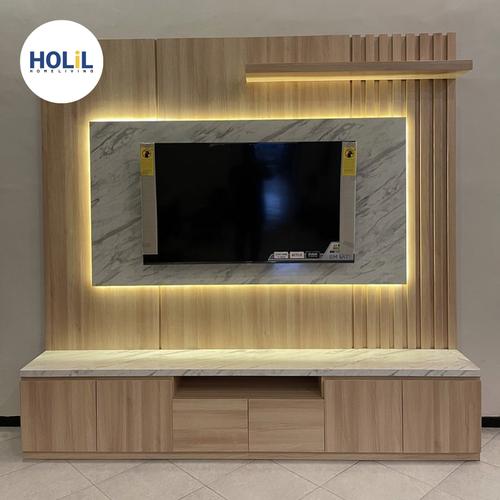 Jual backdrop tv minimalis hpl - backdrop TV costom - Kota Depok ...