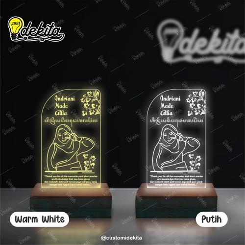 Jual Custom Plakat Wisuda Lampu Akrilik Kelulusan Graduation Sketsa ...