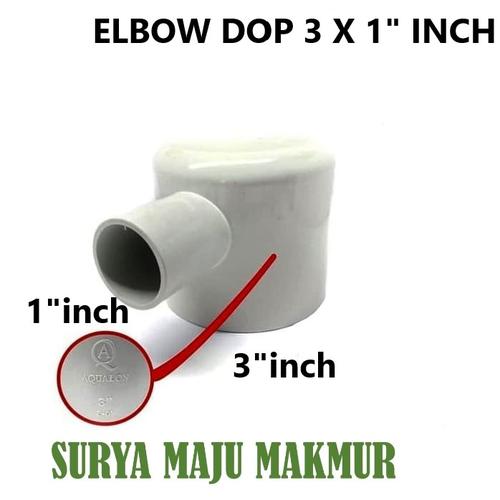 Jual ELBOW CAP D 3 x 1 Inch KNEE DOP TUTUP AQUALON HIDROPONIK SAMBUNGAN ...