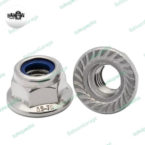 Jual Flange Nylon Lock Nut/mur flange nylon/mur flange nylon/mur topi ...