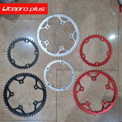 Jual Chainring double LITEPRO ORI 53t 39t 53 39 crankset dual speed ...
