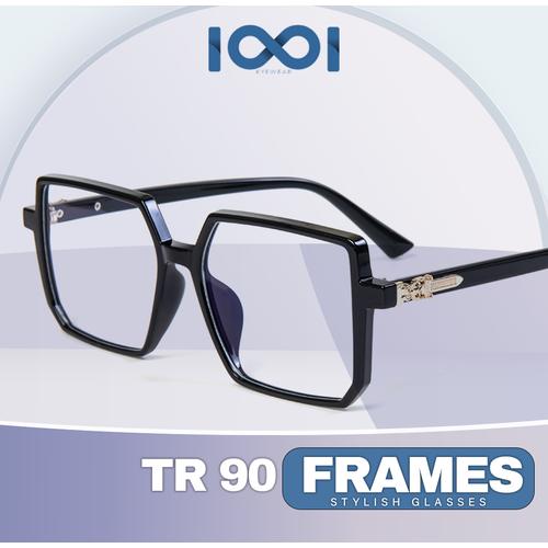 Promo Kacamata Minus TR90 Frame Kotak Anti Blueray Pria Wanita - IOOI 648 - C2, Frame Only ...