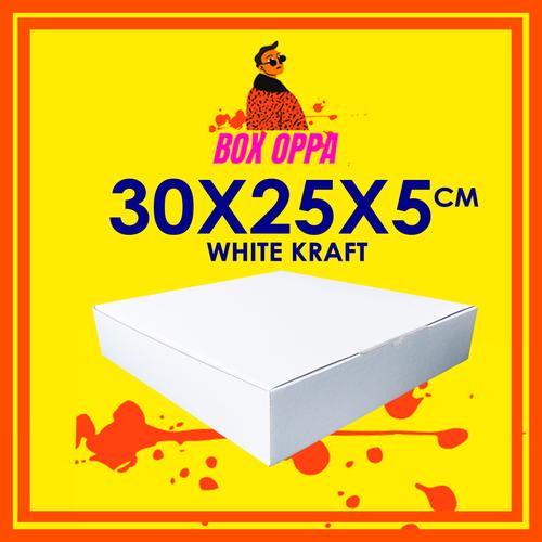 Jual Kardus PUTIH uk 30x25x5 cm (ECER) Die Cut Box Kotak Packing ...