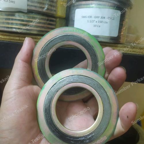 Jual Spiral Wound Gakset / SWG Ansi 150 Carbon Steel 11/2"inch DN 40 ...
