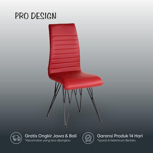 Promo Pro Design Parfacy DC Kursi Makan / Kursi Cafe - Red - Kota ...