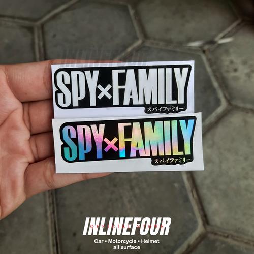 Jual Sticker Hologram Stiker Anime - Logo SPY x Family - Wibu Jepang ...