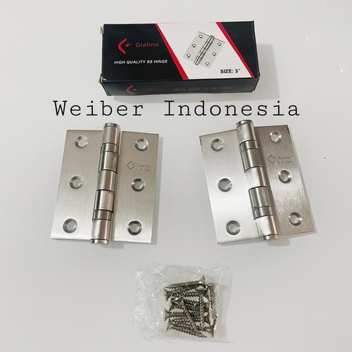 Jual Engsel Stainless 3" GLATINO/ Hinge 3" Stainless Steel - Jakarta ...