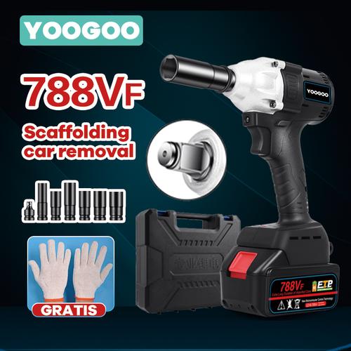 Promo YOOGOO 788VF CORDLESS IMPACT WRENCH BRUSHLESS MESIN BUKA BAUT ...