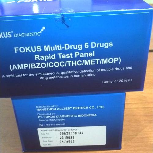 Jual Multi Drug 6 Parameter Fokus Drug 6p Abuse Test isi 20 - Jakarta ...