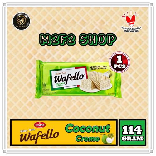 Jual Roma Wafer Wafello Coconut Creme | Krim Kelapa - 114 gr (Harga ...