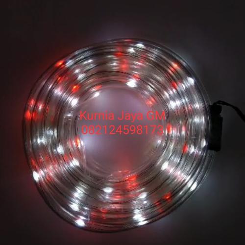 Jual Lampu Selang LED Bulat 3 jalur SET MERAH PUTIH Flasher Running ...