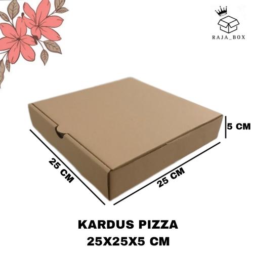Jual Kardus Pizza 25x25x5 Box Kemasan Pizza | Kemasan Polos - Jakarta ...