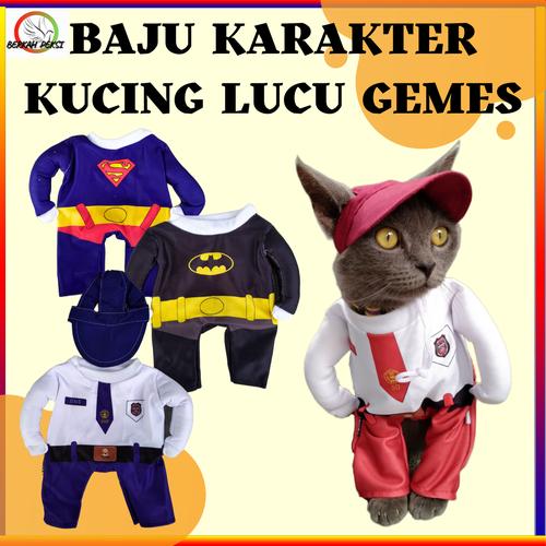 Jual BAJU KUCING KARAKTER SERAGAM SEKOLAH SUPERHERO GRAB GOJEK LUCU ...