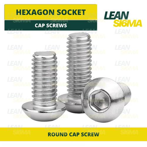 Jual Button Head Hex Cap Screw / Baut L Button M5 M6 M8 - M8 x 16mm ...