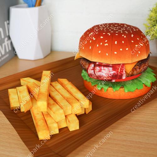 Jual Hamburger set papercraft - Kab. Bekasi - Papercraft Tiviti | Tokopedia