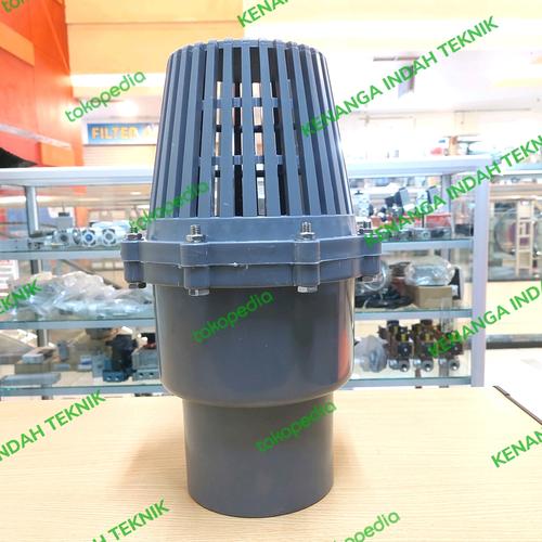 Jual Foot Klep PVC Drat 4" inch DN100 / Foot Valve Drat PVC 4" inch ...