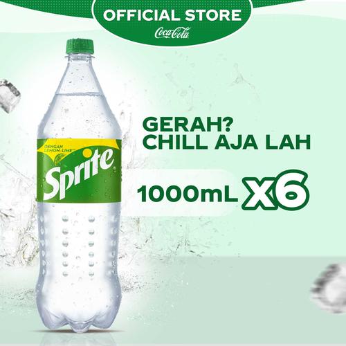 Promo Sprite Lemon Lime Minuman Soda - Botol 1L x 6pcs - Kota Surabaya ...