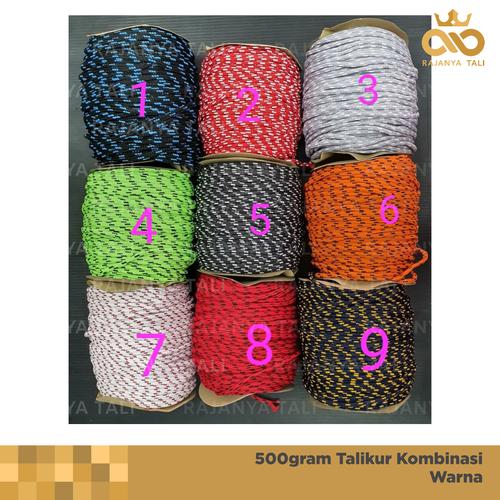 Jual 500gram Talikur Kombinasi Tali Sepatu Jaket Hoodie Bulat Stopper ...