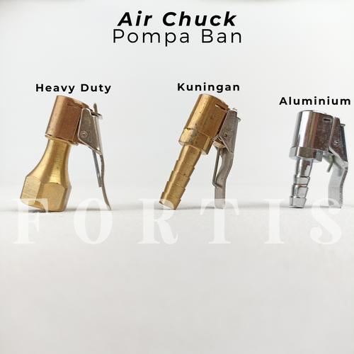 Jual Air Chuck Model Jepit Kepala Isi Angin Pompa Udara Nitrogen HEAVY ...