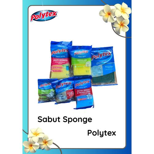 Jual Sabut Sponge Polytex Per Pcs - Spon Cuci Piring Regular ...