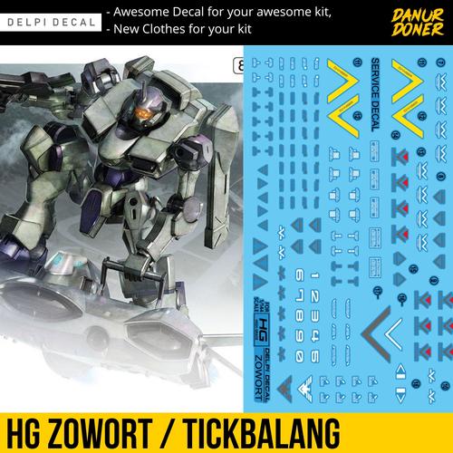 Jual HG ZOWORT / TICKBALANG WATER DECAL Gundam by Delpi - TICKBALANG ...
