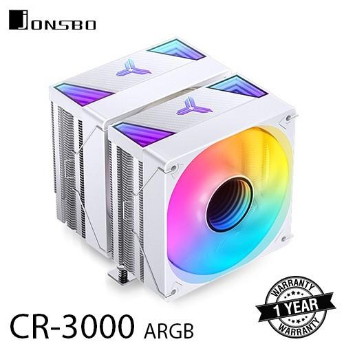 Jual JONSBO CR-3000 ARGB WHITE DUAL TOWER CPU Cooler 2x 120mm FAN Intel AMD - Jakarta Utara - tf ...