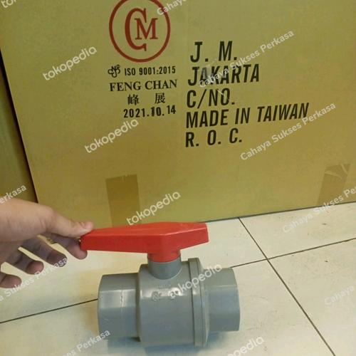 Jual BALL VALVE PVC DRAT 3" INCH / STOP KRAN PVC DRAT DALAM 3" INCH ...