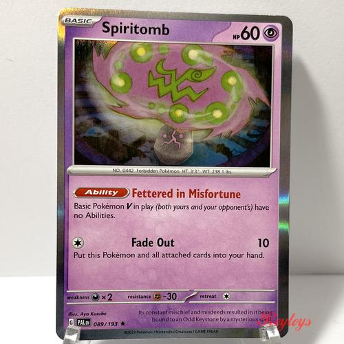 Jual Pokemon TCG Paldea Evolved PALen - 089 Spiritomb ( Holo / RH ...