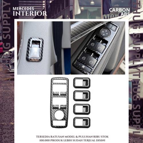 Jual COVER POWER WINDOW CARBON MERCEDES MERCY SWITCH TOMBOL W204 W212 ...