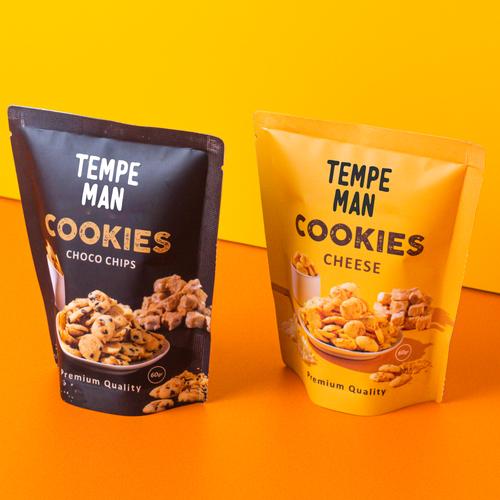 Promo Tempeman / Choco Chips 60 gr/ Cheese 60 gr / Tempe Cookies ...