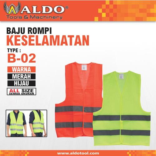 Jual BAJU ROMPI / KESELAMATAN / SAFETY TYPE : B-02 ALDO - Merah - Kota ...
