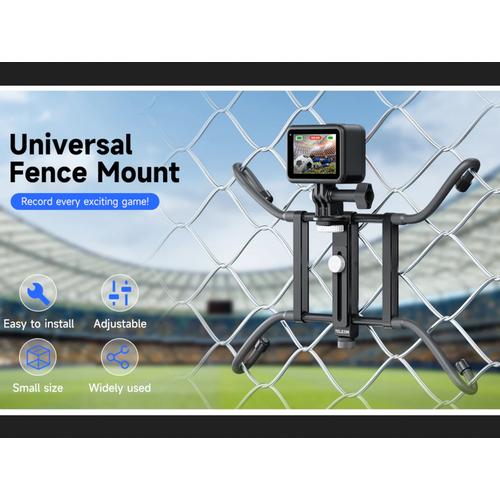 Jual TELESIN Adjustable Universal Fence Mount for Action Cameras ...