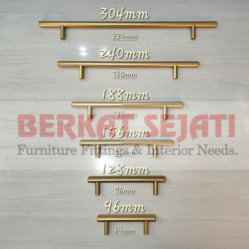 Jual GOLD EMAS TPS-10 (128mm) Handle Tarikan Laci Lemari Stainless ...