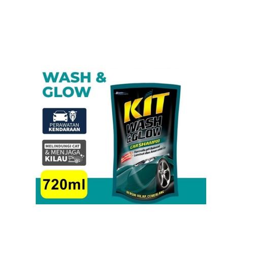Jual Kit Car Shampoo Wash & Glow Sabun Cuci Mobil Pouch 800mL - Kota ...