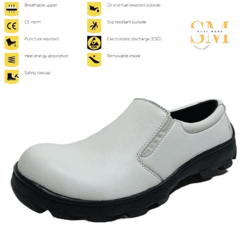 Jual Sepatu Safety Putih Pria dan Wanita buat Kerja PT dan laboratorium ...