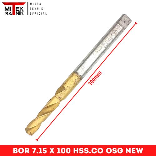 Jual Mata Bor 7.15mm Panjang 100mm Bor Besi Bor Stainless HSS.Co OSG - Kab. Kebumen - Mitra ...