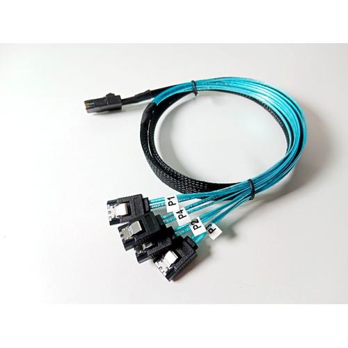 Jual KABEL MINI SAS 4I SFF - 8087 36 PIN MALE TO 4 SATA 7 PIN 12GPS ...