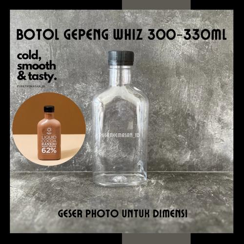 Jual BOTOL GEPENG WHIZ PLASTIK 300 - 330ML / KOPI SUSU TEH YOGURT MADU ...