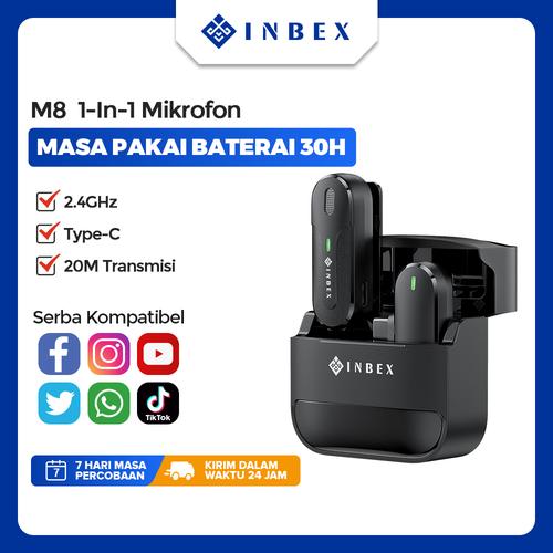 Promo INBEX Mikrofon Lavalier Microphone dengan Casing Pengisi Daya ...