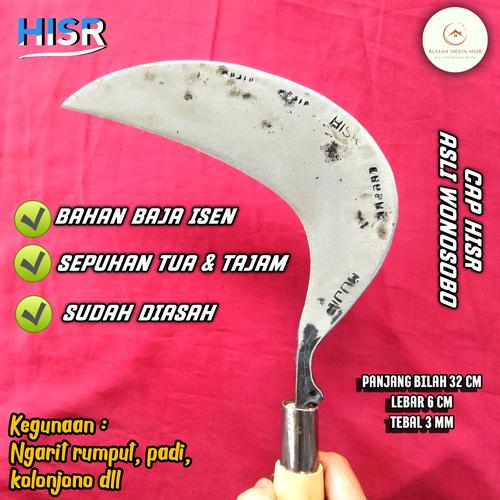 Jual Arit cantheng baja isen asli Wonosobo super tajam - Putih - Kab ...
