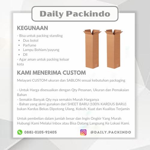 Jual Kardus Dus Packing Ukuran 8x8x20 Cm Standing Box Botol Tumbler Dll ...