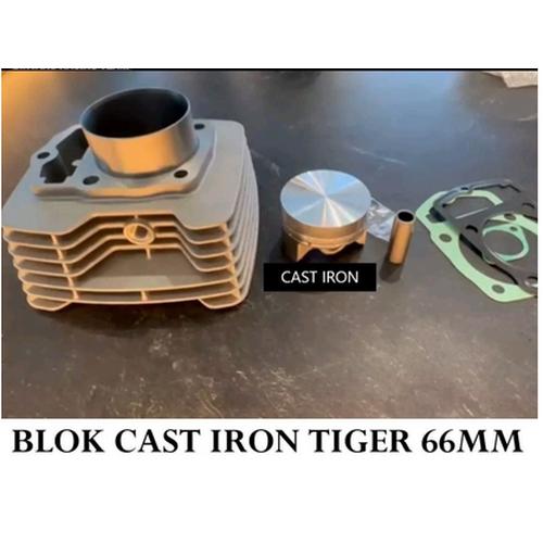 Jual BLOK + PISTON CAST IRON 66 TIGER / GL SERIES BRT - BLOK ONLT - Kab ...