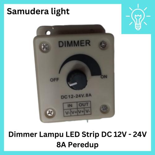Jual Dimmer Lampu LED Strip DC 12V - 24V 8A Peredup - Kota Medan ...