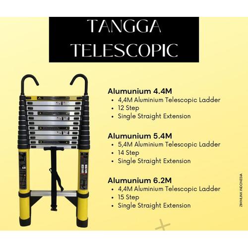 Jual TANGGA TELESCOPIC ZIMMLINK 4.4M, 5.6M & 6.2M NEW PRODUCT HIGH ...