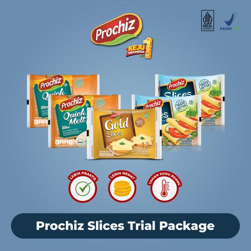 Promo Keju PROCHIZ Slice Trial Package (Cheddar, Gold, Quick Melt ...