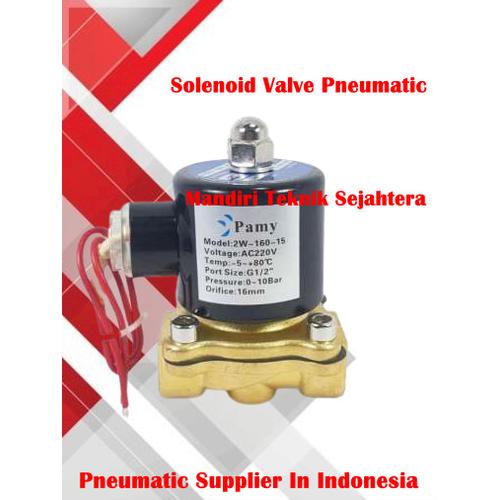 Jual Solenoid valve PAMY UW-20 / 2W-200-20 3/4" inch NC - AC220V ...