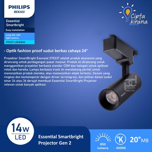 Jual Lampu Sorot Projector Philips ST033T LED8/840 10W 220-240V I MB BK GM - Kuning - Kota ...