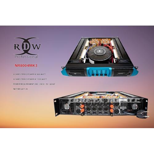 Jual Power Amplifier RDW NR 8004 MK3 / NR 8004MK3 Class H - 4 channel ...